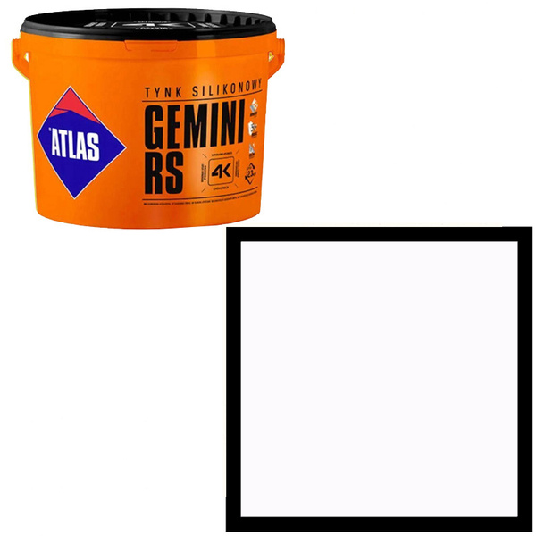 Tynk silikonowy Gemini RS 25kg Atlas SAH 0121 | ABUD - materiały budowlane