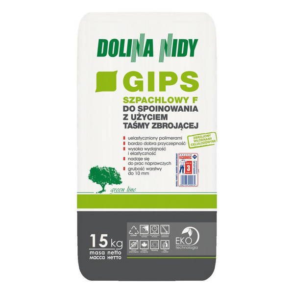 Gips szpachlowy F 15kg Dolina Nidy | ABUD - materiały budowlane