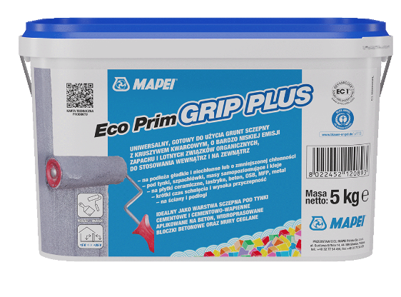 Mapei Eco Prim Grip Plus 5 kg grunt szczepny | ABUD - materiały budowlane