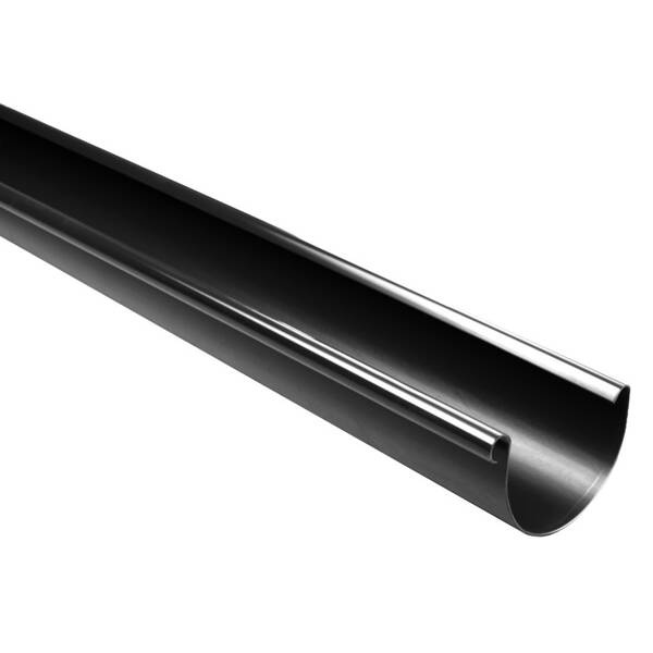 Rynna dachowa PVC 125 x 3000 czarna Kaczmarek | ABUD - materiały budowlane