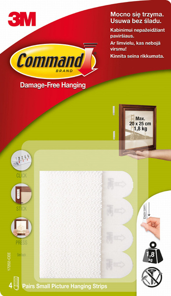 Rzepy do wiesz.obr.4 śr.Command 1,8kg | ABUD - materiały budowlane