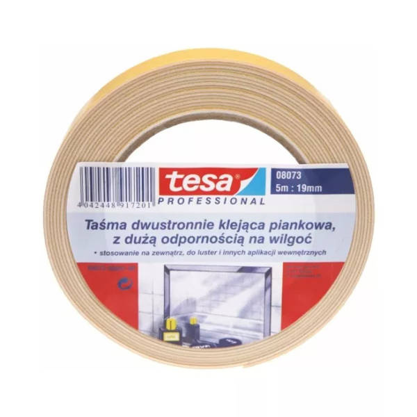 Taśma piankowa montażowa dwustronna Tesa 5m/19mm | ABUD - materiały ...