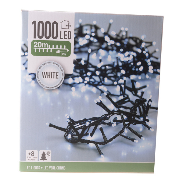 Zewnętrzne i wewn lampki 1000 Led 20m biały zimny | ABUD - materiały ...