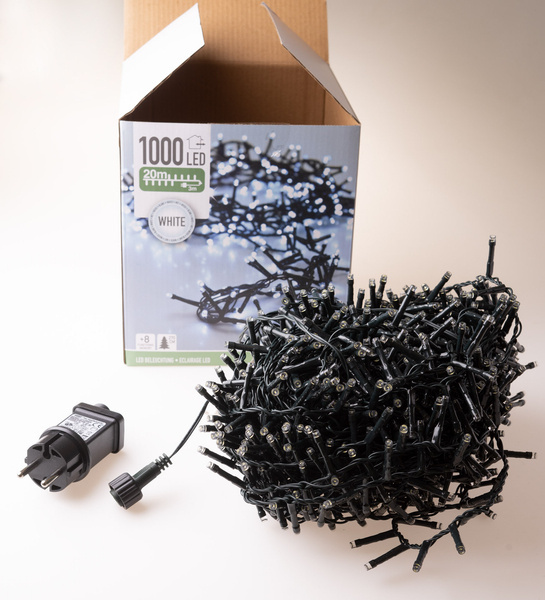 Zewnętrzne i wewn lampki 1000 Led 20m biały zimny | ABUD - materiały ...