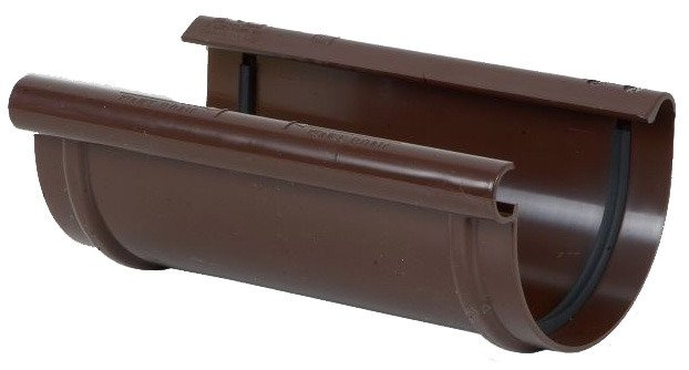 Złączka rynny PVC 100 brąz Kaczmarek | ABUD - materiały budowlane