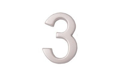 Cyfra 3 samoprzylepna 5cm satyna lakier | ABUD - materiały budowlane