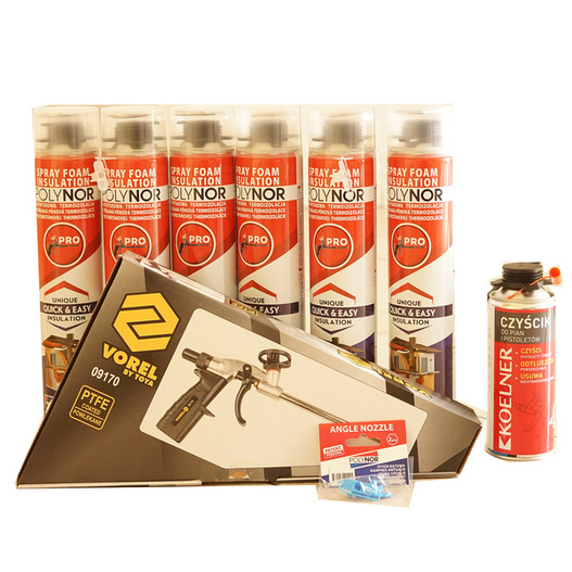 POLYNOR PIANA PUR ocieplenia pianka zestaw 16 elem | ABUD - materiały budowlane